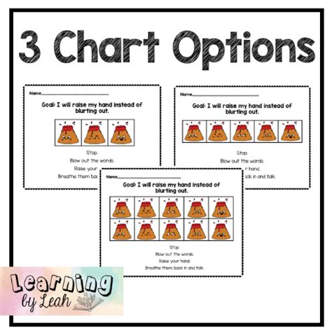 My Mouth Is A Volcano Blurt Behavior Charts Manage Blurting In Your