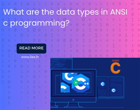 What Are The Data Types In ANSI C Programming