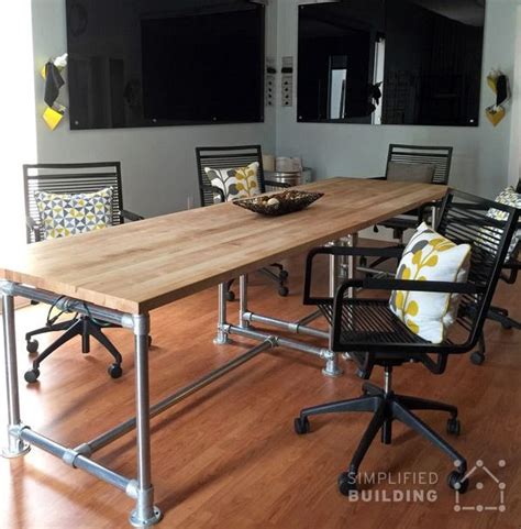 Стол длинный лофт Modern Conference Table Conference Table Diy Dining