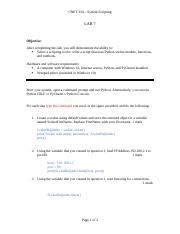 LAB Doc CNET System Scripting LAB Objective After Completing This Lab You Will