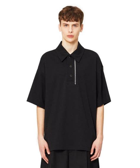 일꼬르소 블랙 오버핏 집업 카라 수피마 Pk 티셔츠 Iets2e604bk 위시버킷