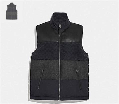 Coach Wool Outerwear Vests For Men Mercari