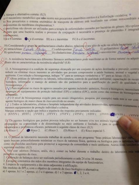 Prova Microbiologia Geral Microbiologia E Imunologia Para Odontologia