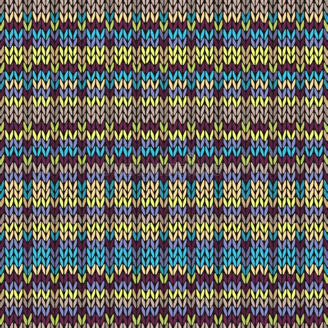 Seamless Knitted Pattern Stock Vector Illustration Of Plaid