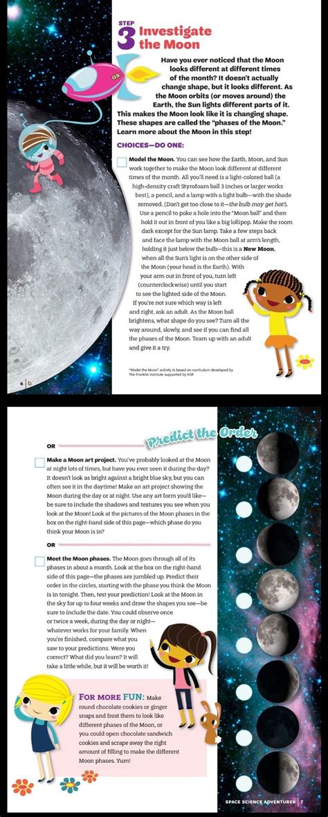 Brownie Space Science Adventurer Badge Requirements Step 3 Girl