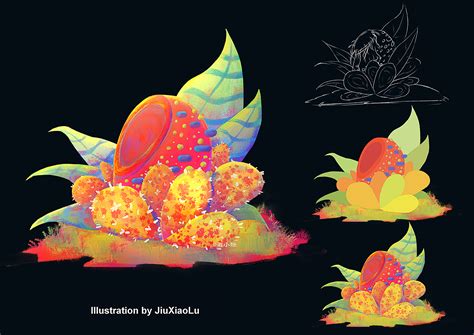系列插画 奇思妙想的植物创作 酒小陆插画 站酷zcool