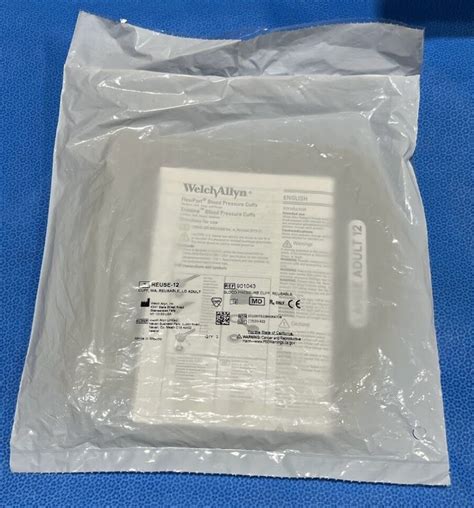 New Welch Allyn Reuse 12 Flexiport Reusable Bp Cuff Large Adult 12