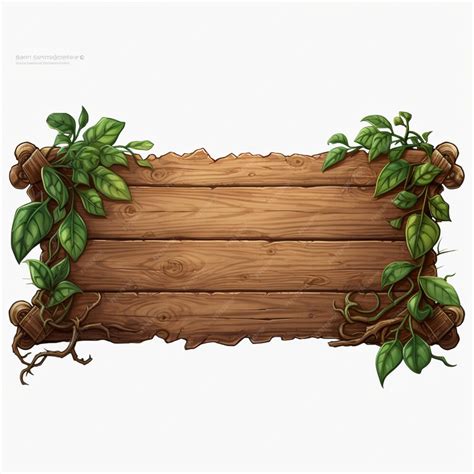 Wooden Banner Png Premium Ai Generated Image