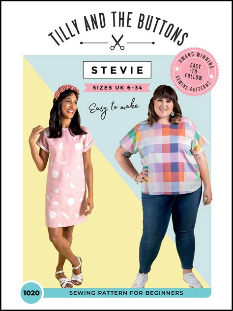 Stevie Tunic Sewing Pattern By Tilly And The Buttons Lullabee Fabrics
