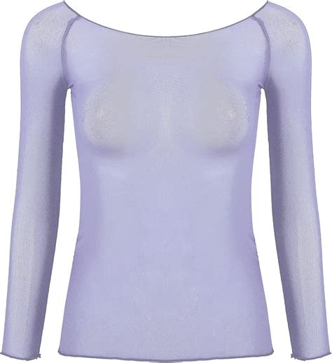 Kaerm Womens Athletic Ballet Dance Gymnastics Cover Up Top Sheer