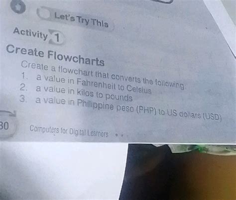 Activity 1 Create Flowcharts Create A StudyX