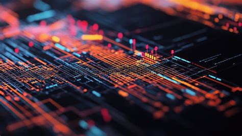 Complex Circuitry A High Tech Abstract Representation Of Network