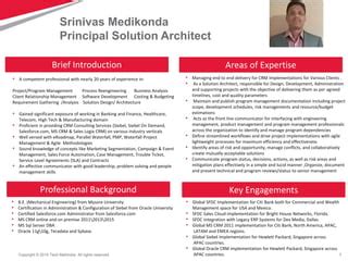 Srinivas Medikonda Solution Architect PPT