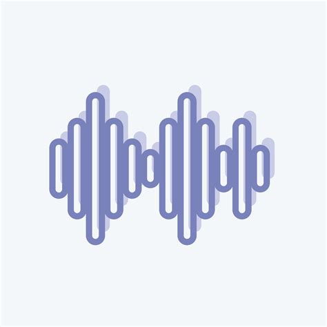 Icon Music Indicator Suitable For Music Symbol Two Tone Style Simple Design Editable Design