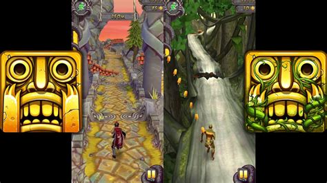 Temple Run 2 Sky Summit Vs Temple Run 2 Lost Jungle Youtube