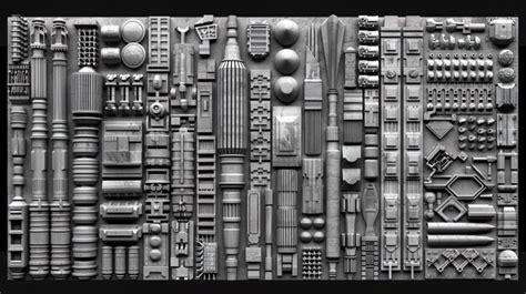 Premium Photo Assortment Of Objects In Black And White