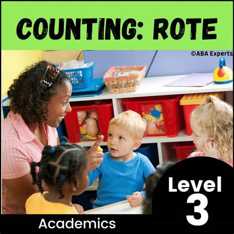Counting Rote Aba Program For Early Intervention Math Academics