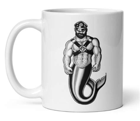 Leather Kink Fetish Merman Sir Daddy Bdsm Gay Men Mug Cup Etsy