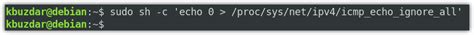 how to block or unblock ping request on debian 10 linuxways