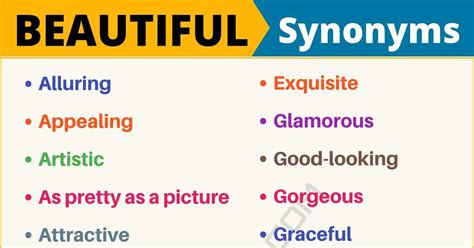 110 Synonyms For Beautiful With Examples Another Word For Beautiful