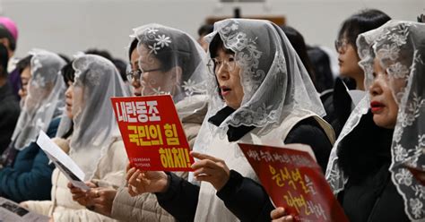 광주서 열린 윤석열 탄핵 촉구 시국미사