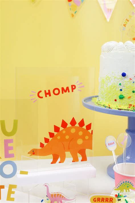 Chomp Dino Mite Acrylic Table Top Sign Joyeux Company
