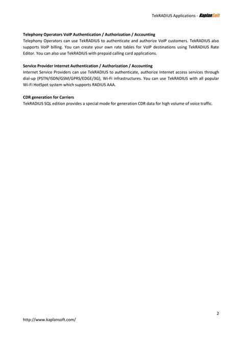 Tekradius Applications Pdf Internet Computing