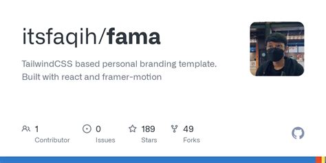Github Itsfaqihfama Tailwindcss Based Personal Branding Template