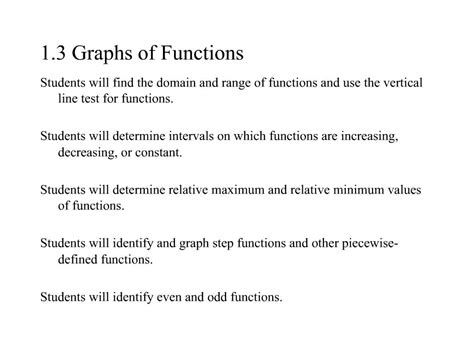 PPT Graphs Of Functions PowerPoint Presentation Free Download ID