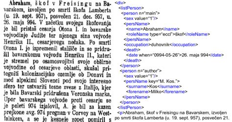 An Sbl Article Excerpt With Its Tei Xml Encoding Download Scientific