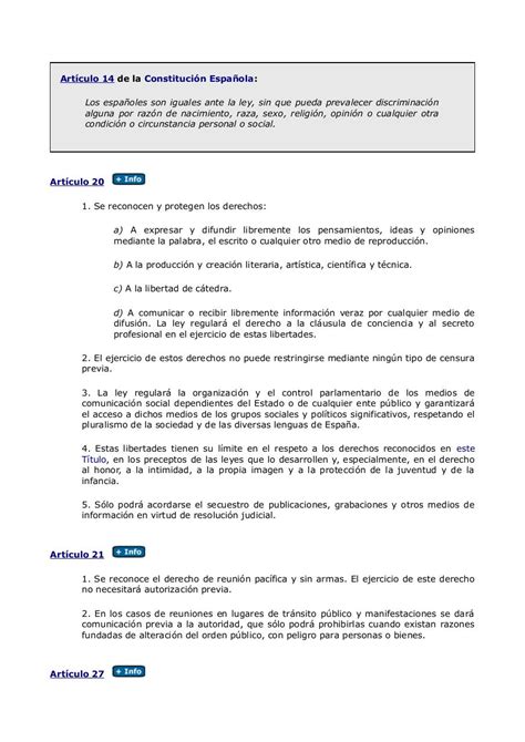 constitucion española articulos