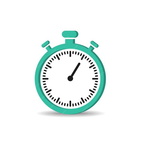 Premium Vector Stopwatch In A Flat Style Timer Icon Vector Illustration