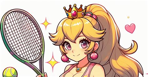 ピーチ姫 ピーチ姫のテニス Galleriaのイラスト Pixiv