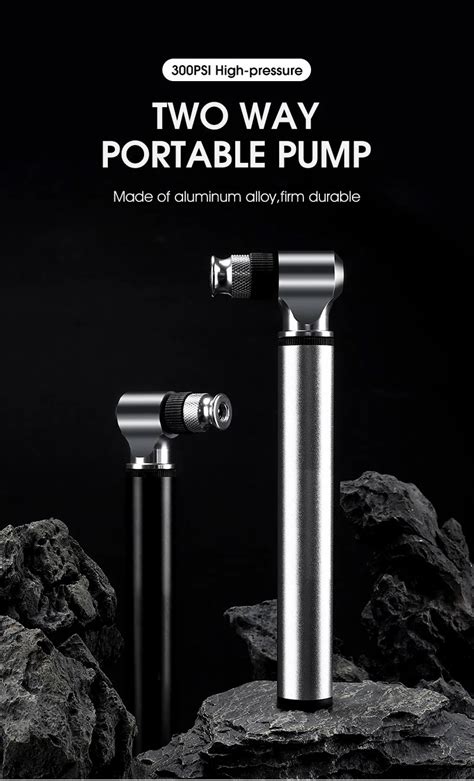 Portable Mini High Pressure Bicycle Pump Mini Inflator Air Pump Easy