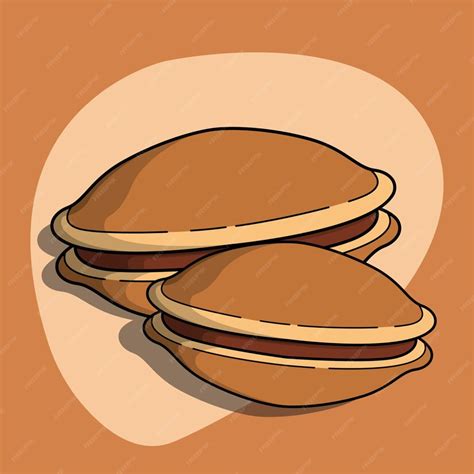 Premium Vector Kawaii Japanese Dorayaki Illustration Cute Dorayaki