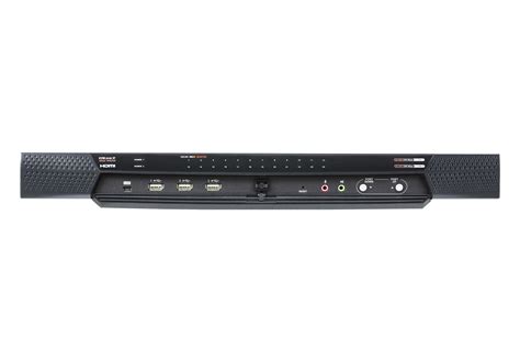 1 Local 4 Remote Shared Access 24 Port Multi Interface Cat 5 Kvm Over Ip Switch Kn4024vb Aten