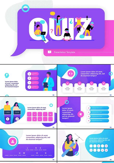 创意问答powerpoint模板 会员免费下载 Ppter吧