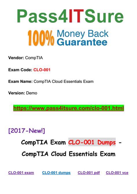 2018 Jan Latest Latest Comptia Clo 001 Dumps Comptia Cloud