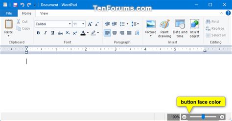 Change Button Face Color In Windows 10 Tutorials