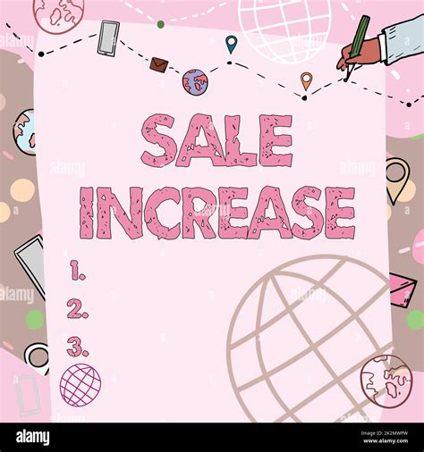 Writing Displaying Text Sale Increase Business Idea Average Sales Volume Has Grown Boost Income