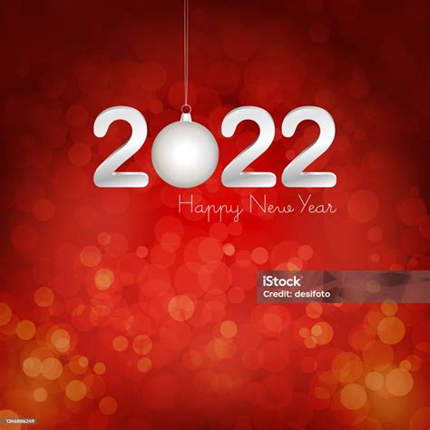 실버 메탈릭 화이트 컬러 입체 또는 3 차원 텍스트 2022 그리고 행복 새해 에 어두운 밝은 밝은 선명한 빨강 또는 적갈색 사각형 축제 빛나는 빛나는 반짝이는 벡터 배경