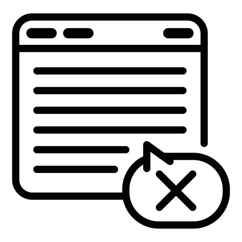 Dislike Web Page Icon Outline Style 15908383 Vector Art At Vecteezy
