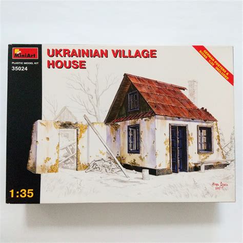 未使用ミニアート 35024 ウクライナの農村の家 1 35 未組立品 MiniArt UKRAINIAN VILLAGE HOUSEの