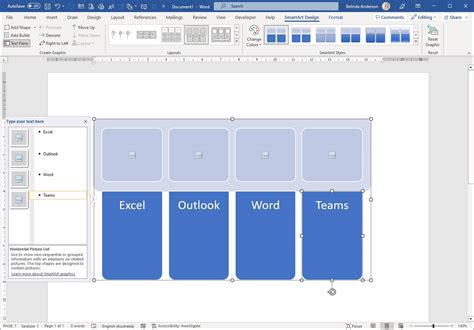 Add A Smartart Graphic In Word The Training Lady