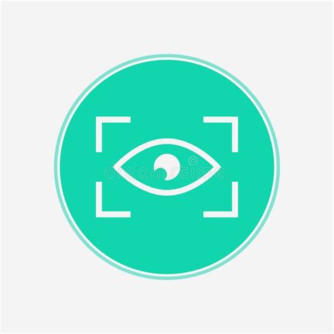 Eye Scan Vector Icon Sign Symbol Stock Vector Illustration Of Access Future 128645838