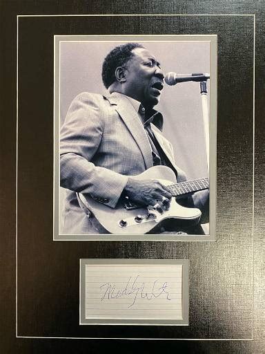 Muddy Waters Autographed Display Sep 21 2022 Icz Auctions In Fl