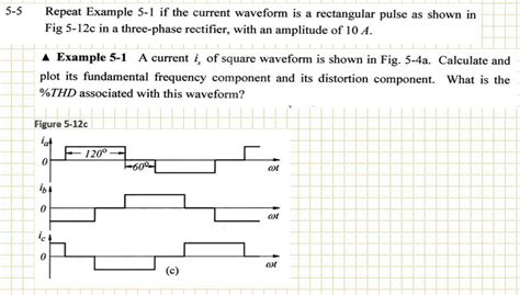 Solved Repeat Example 5 1 If The Current Waveform Is A Rectangular Pulse As Shown In Fig 5 12c