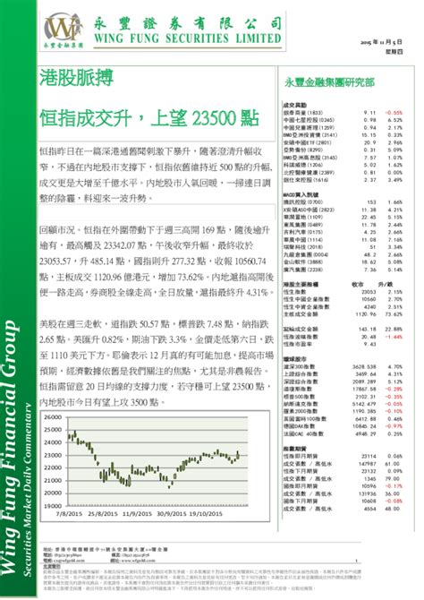 港股脉搏：恒指成交升，上望23500 点
