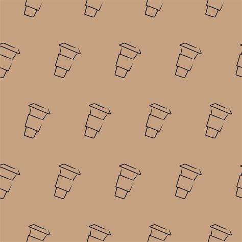 Premium Vector Coffee Cups Seamless Pattern Vector