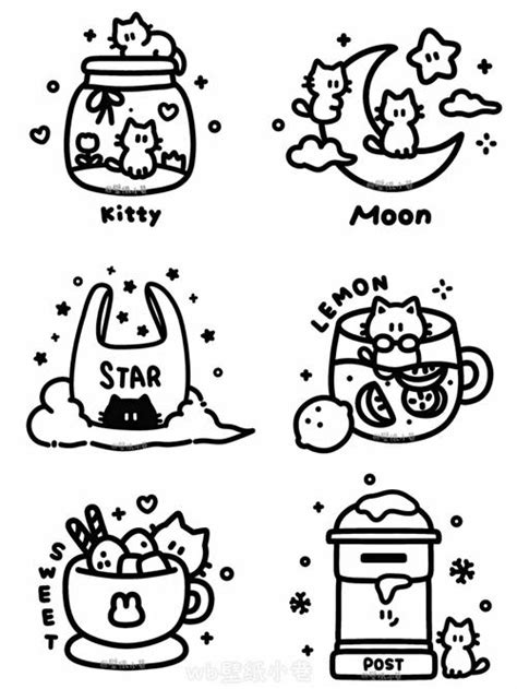 简笔画大全 可爱简单漂亮黑白 简笔画大全 可爱简单漂亮黑白图片 画趣文库（我爱生活）